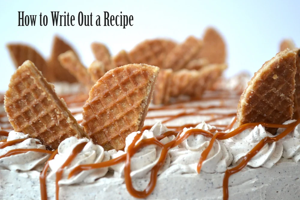 How to Write Out a Recipe — JennyBlogs