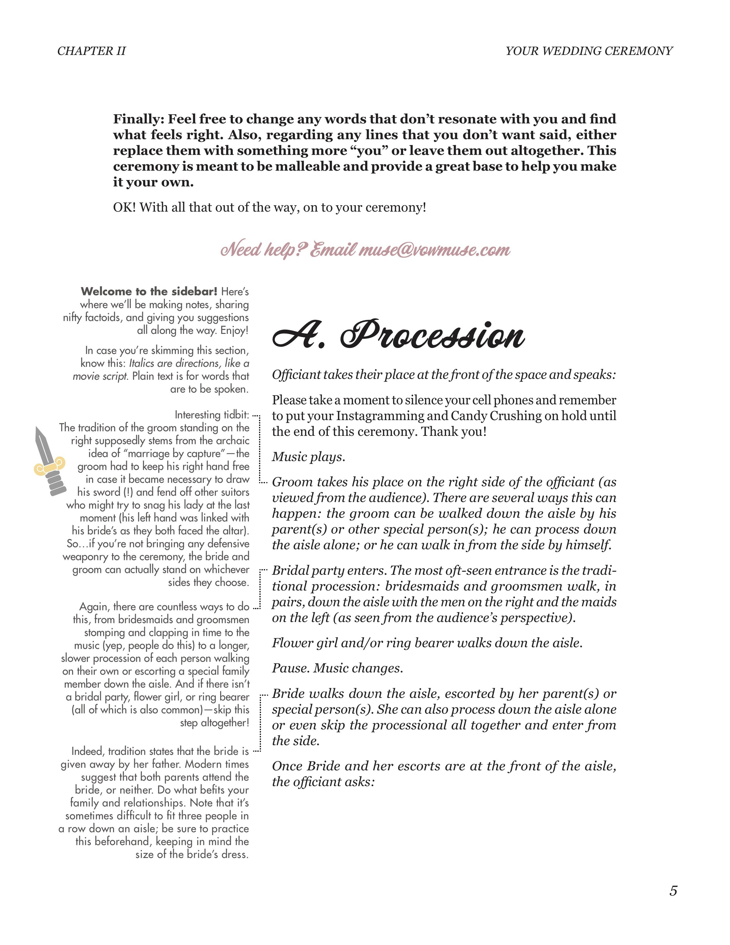 Gettin' Hitched - Template Wedding Ceremony — Vow Muse