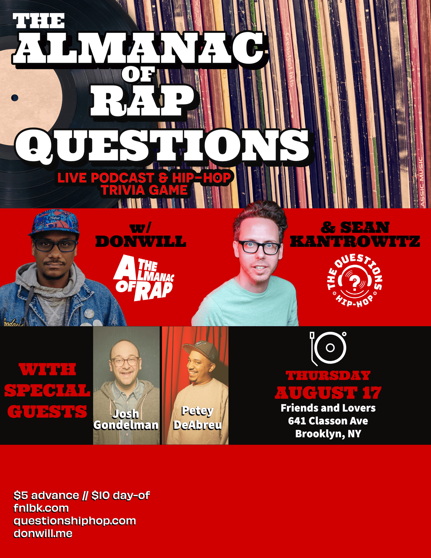 The Almanac of Rap Questions LIVE: Podcast & Hip-Hop Trivia Game ...