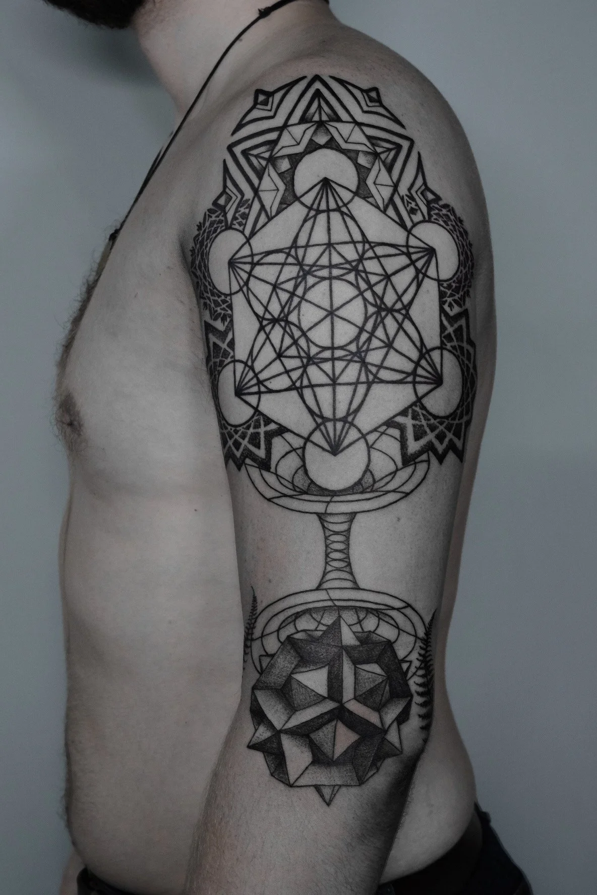 Sacred Geometry Tattoo Shoulder