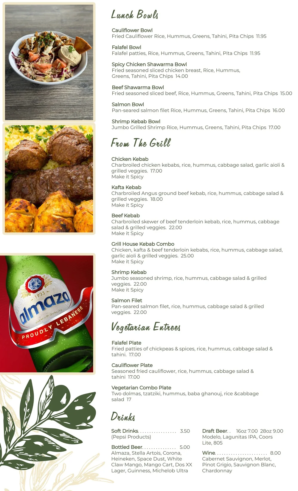 LUNCH SPECIALS — The Grill House