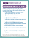 Why the Communication Bill of Rights? — NWACS