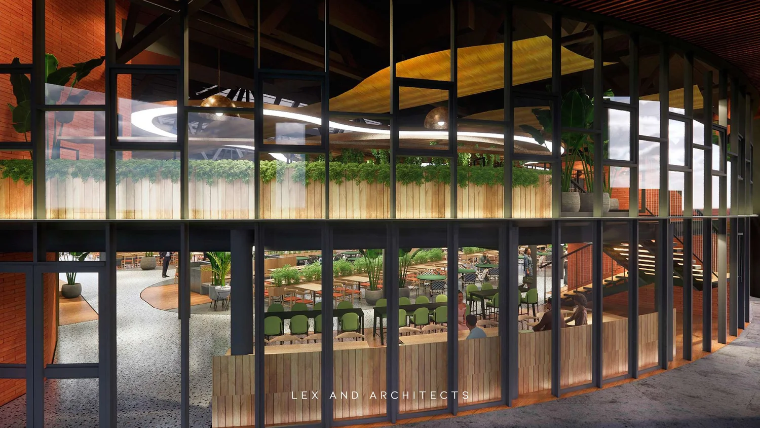 Mayora HQ Cafetaria & Garden — Lex and Architects
