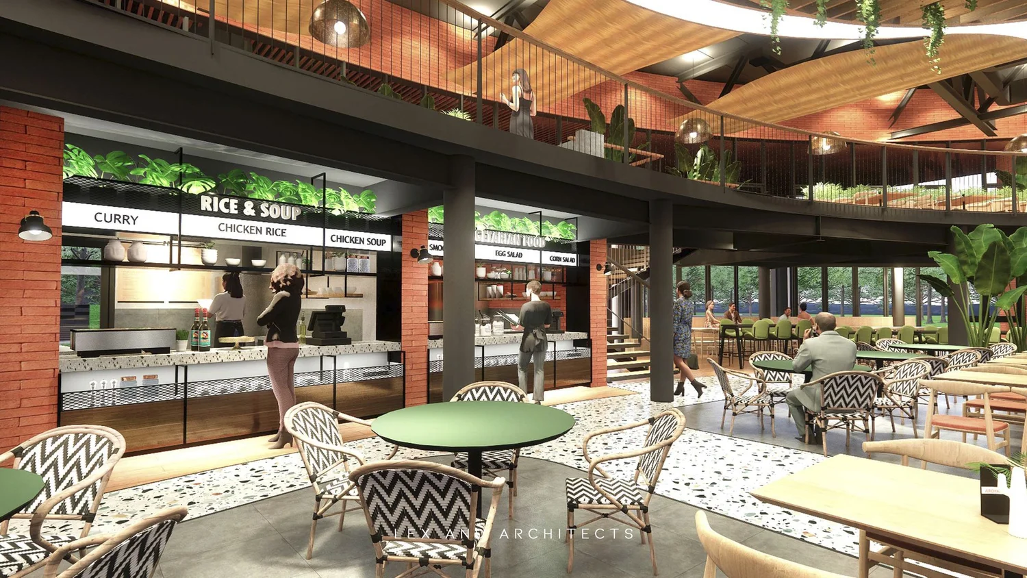 Mayora HQ Cafetaria & Garden — Lex and Architects