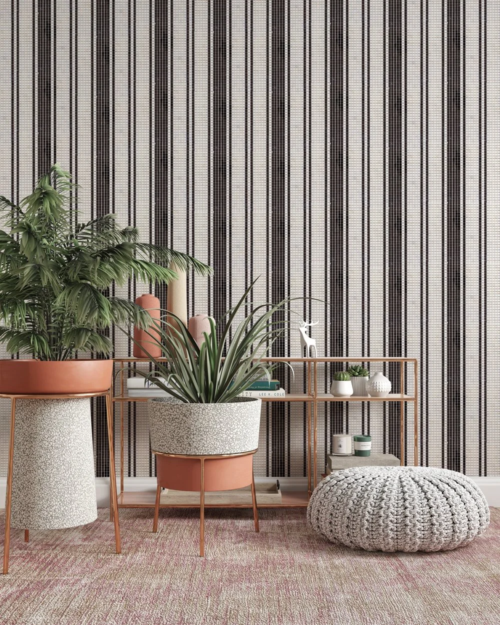 Exquisite Natural Stone Stripe Mosaic Collection | Enhance Your Space ...