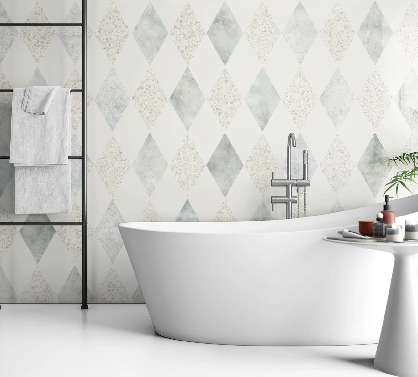 Customizable Waterjet Porcelain Tile with Argyle Pattern - Personalize ...