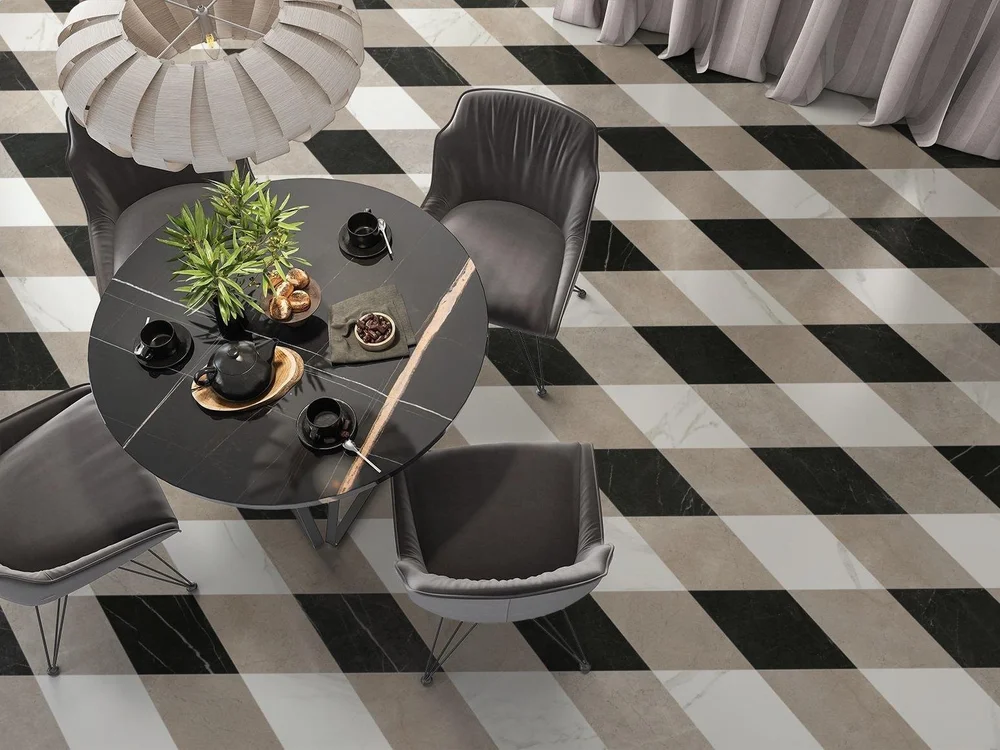 Customizable Waterjet Porcelain Tile with Argyle Pattern - Personalize ...