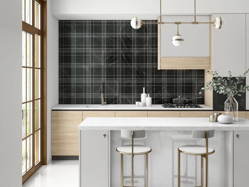 Customizable Scored Porcelain Tile with Plaid Pattern - Bring Your Tile ...