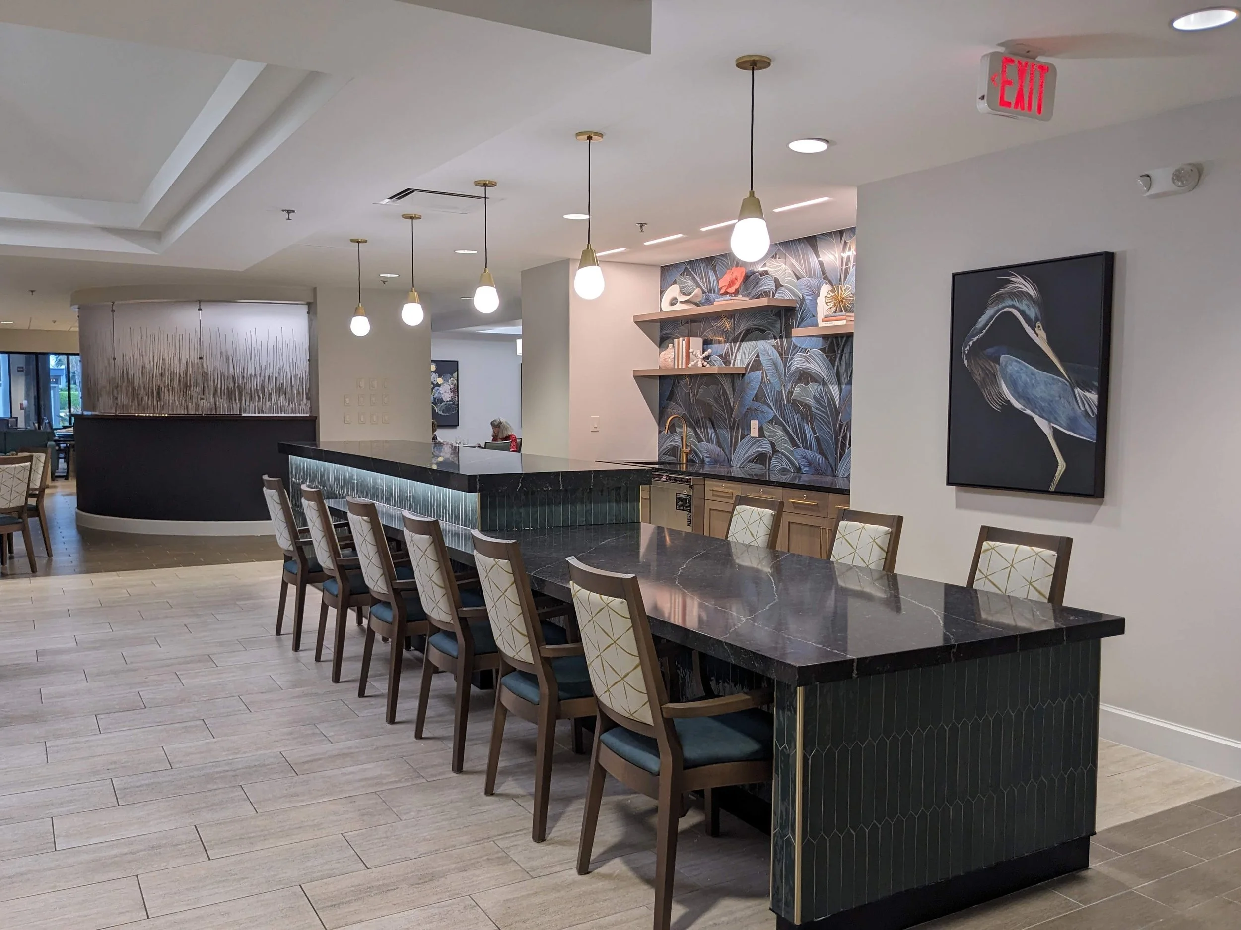 Stylish Grey Porcelain Tile with Black Palm Leaf Design - Perfect Wall ...