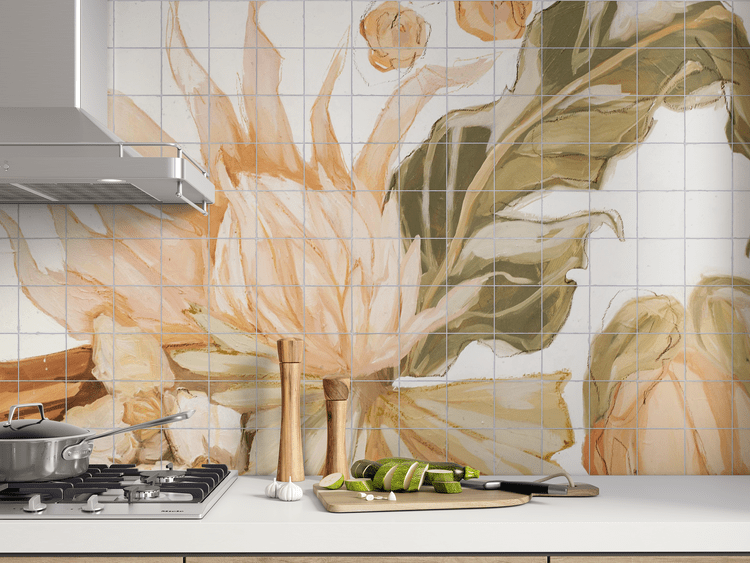 Luxury Hand-Crafted Protea Tiles - Custom Zellige Art | Audrey Lane ...