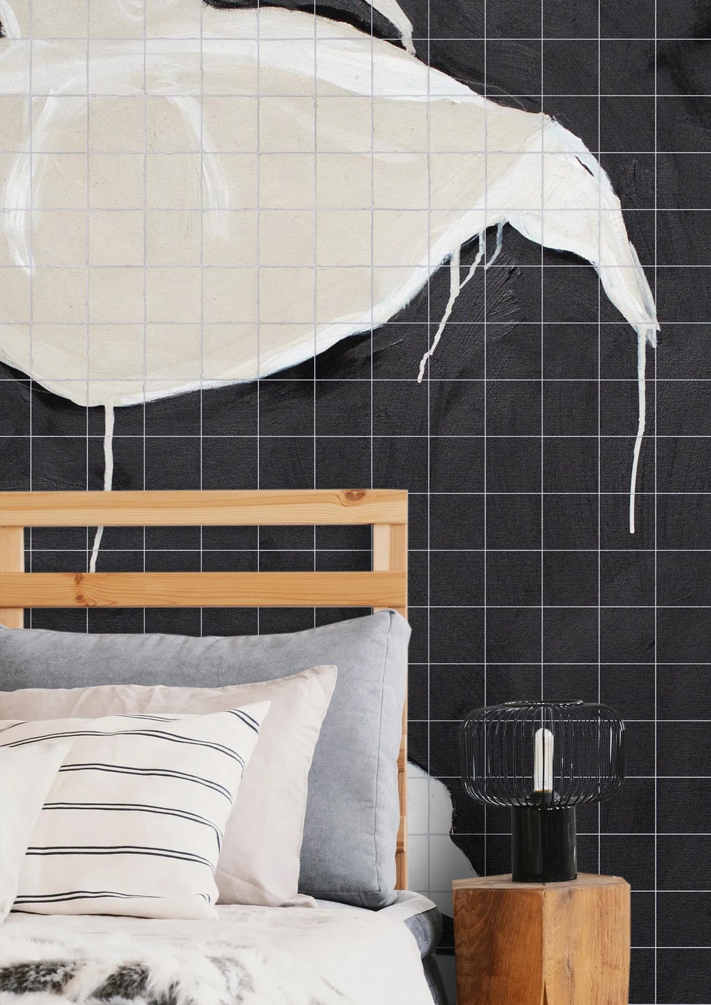 Luxury Hand-Crafted Evening Monstera Mural Tiles - Custom Zellige Art ...