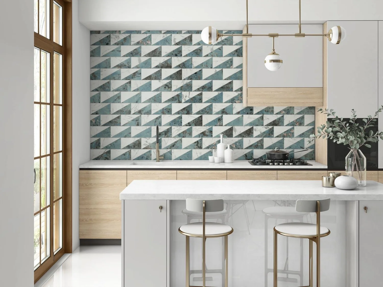 Customizable Waterjet Tile Pattern – 99 Colors, Bespoke Design, Luxury ...