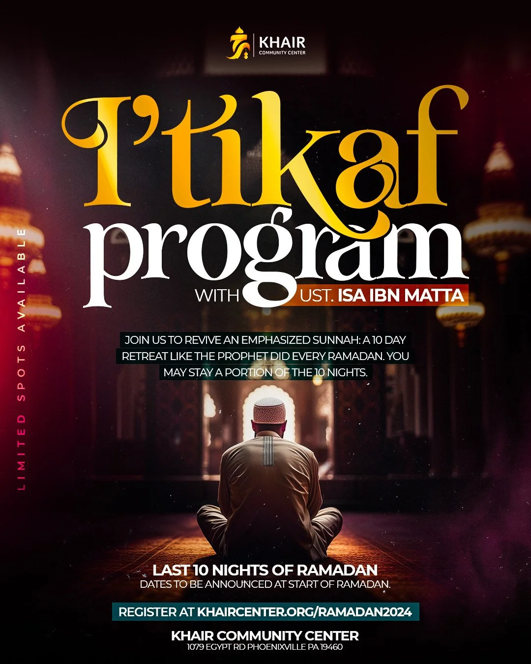I'tikaf Program — Khair Community Center