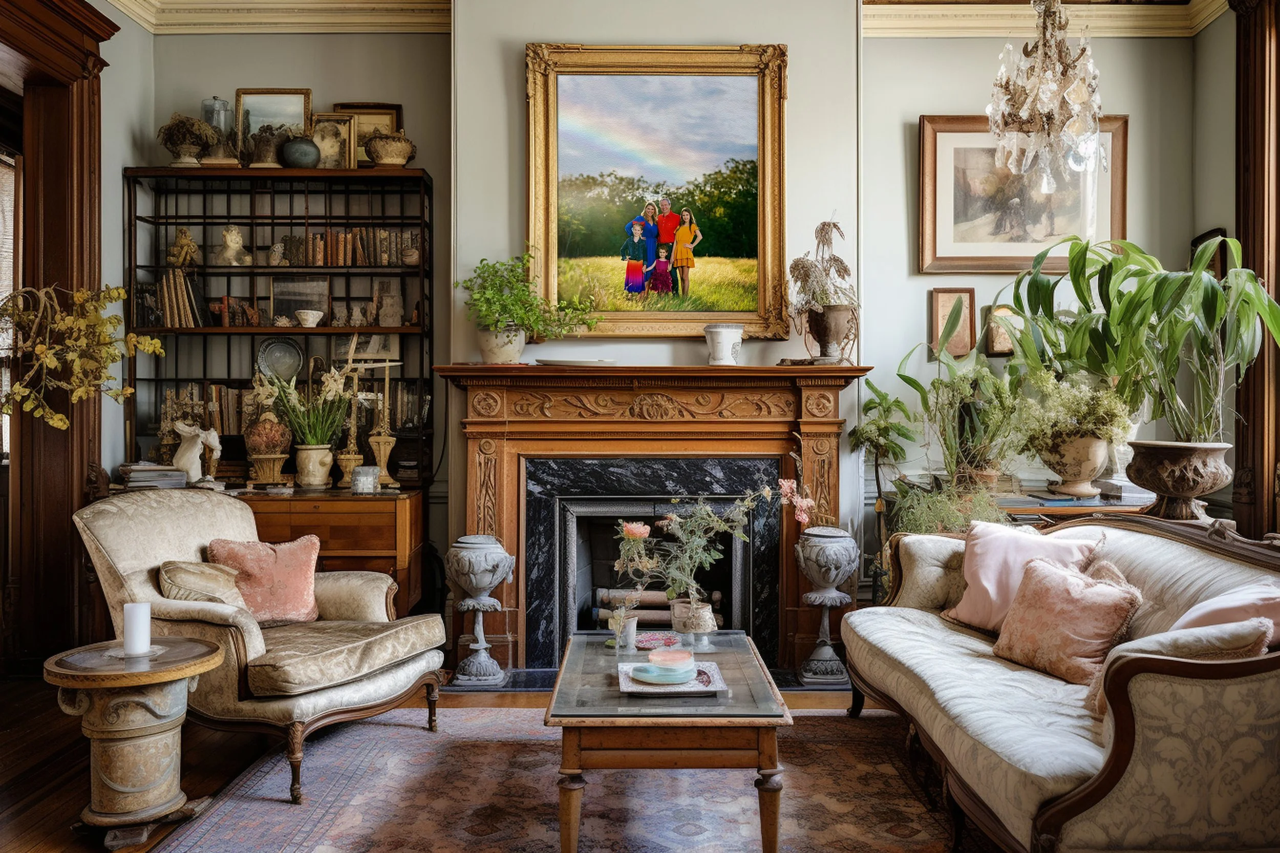 Polished French Victorian Era Rooms