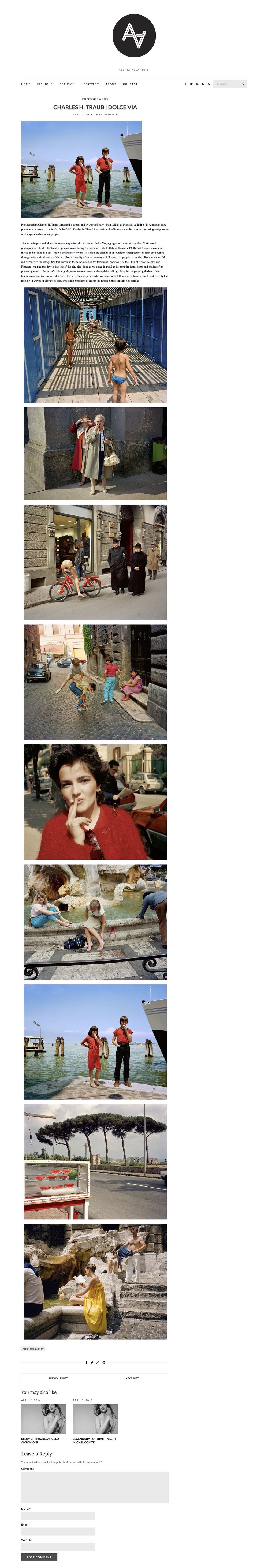Alexia Aslanidis (blog) — Charles H. Traub