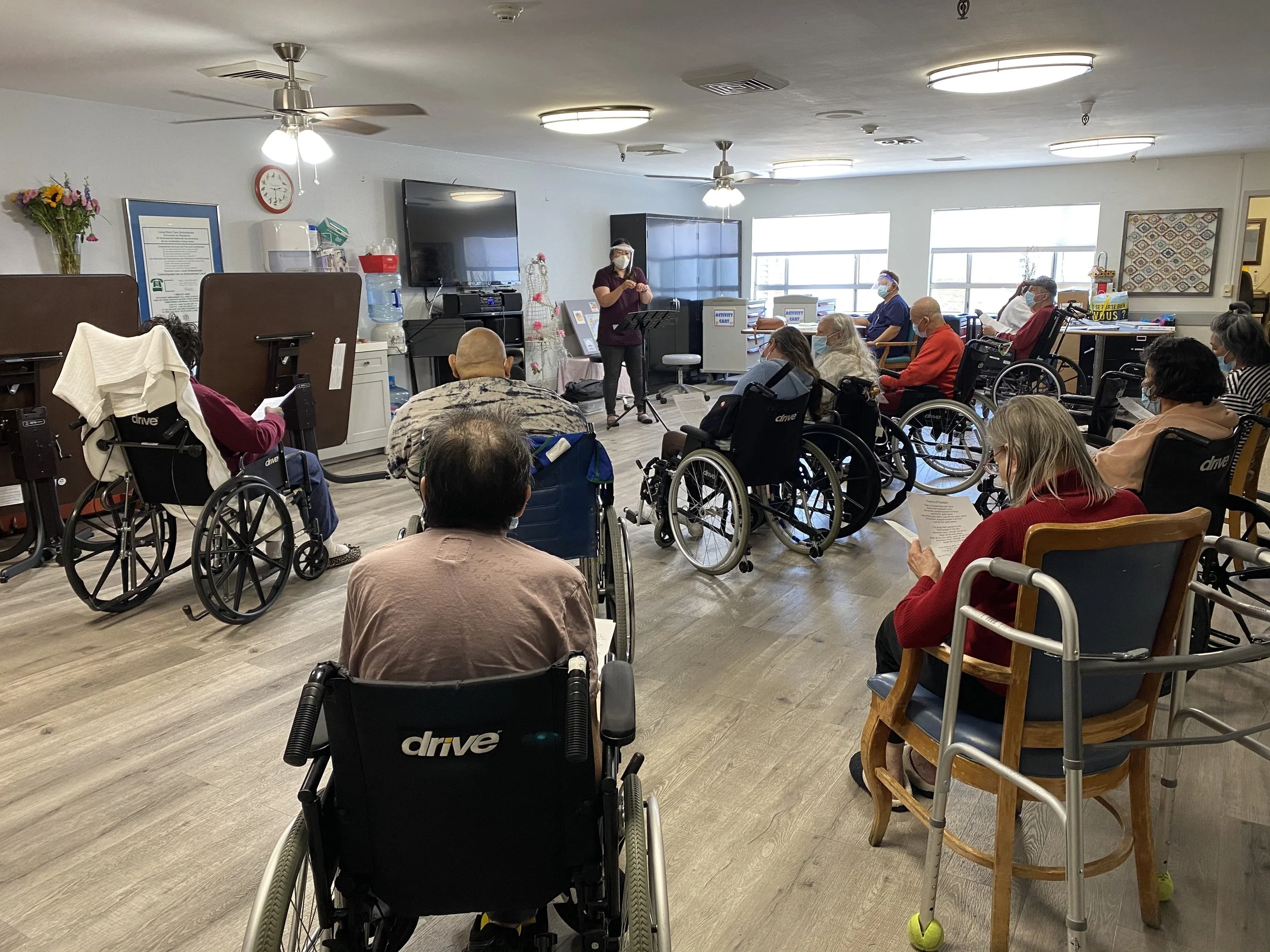 Worship Service at Bay View — Elderly Care Ministry
