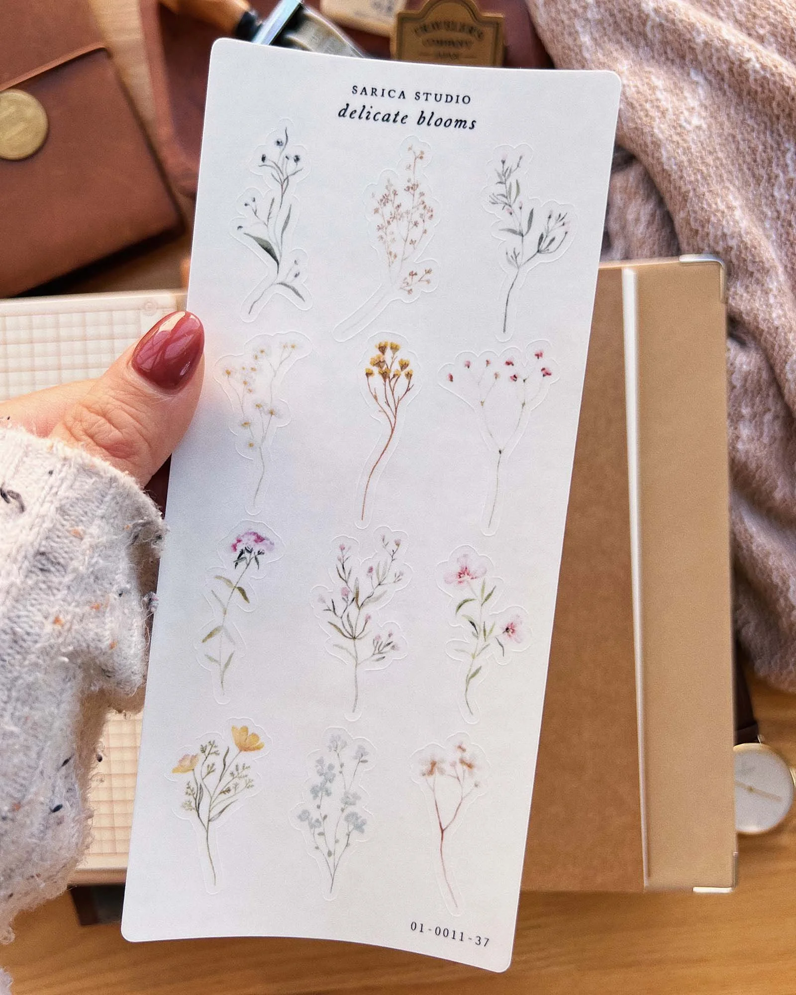 Abstract Watercolor Deco Stickers — Sarica Studio