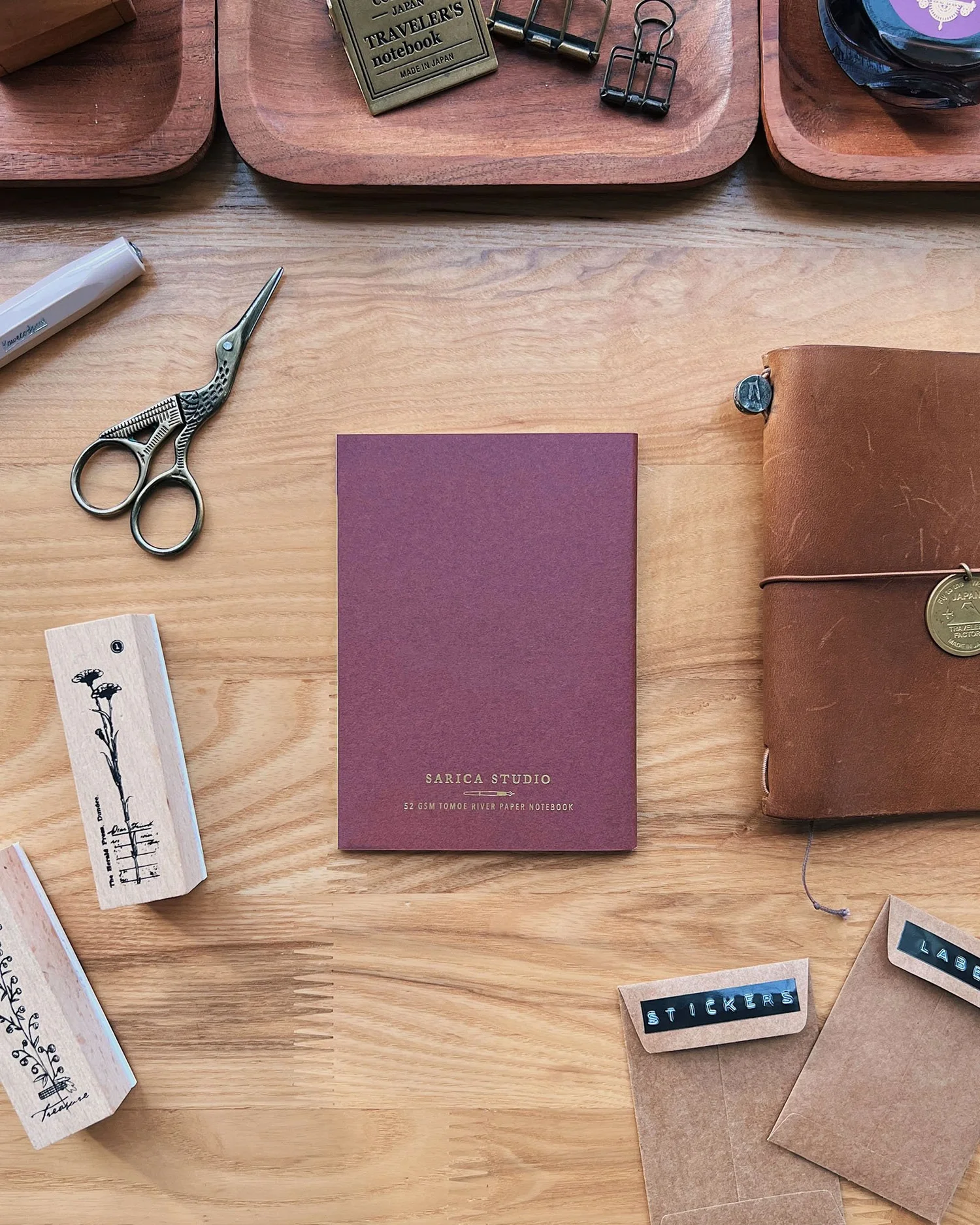 Floral Notebook (Standard Traveler's Notebook Size) — Sarica Studio