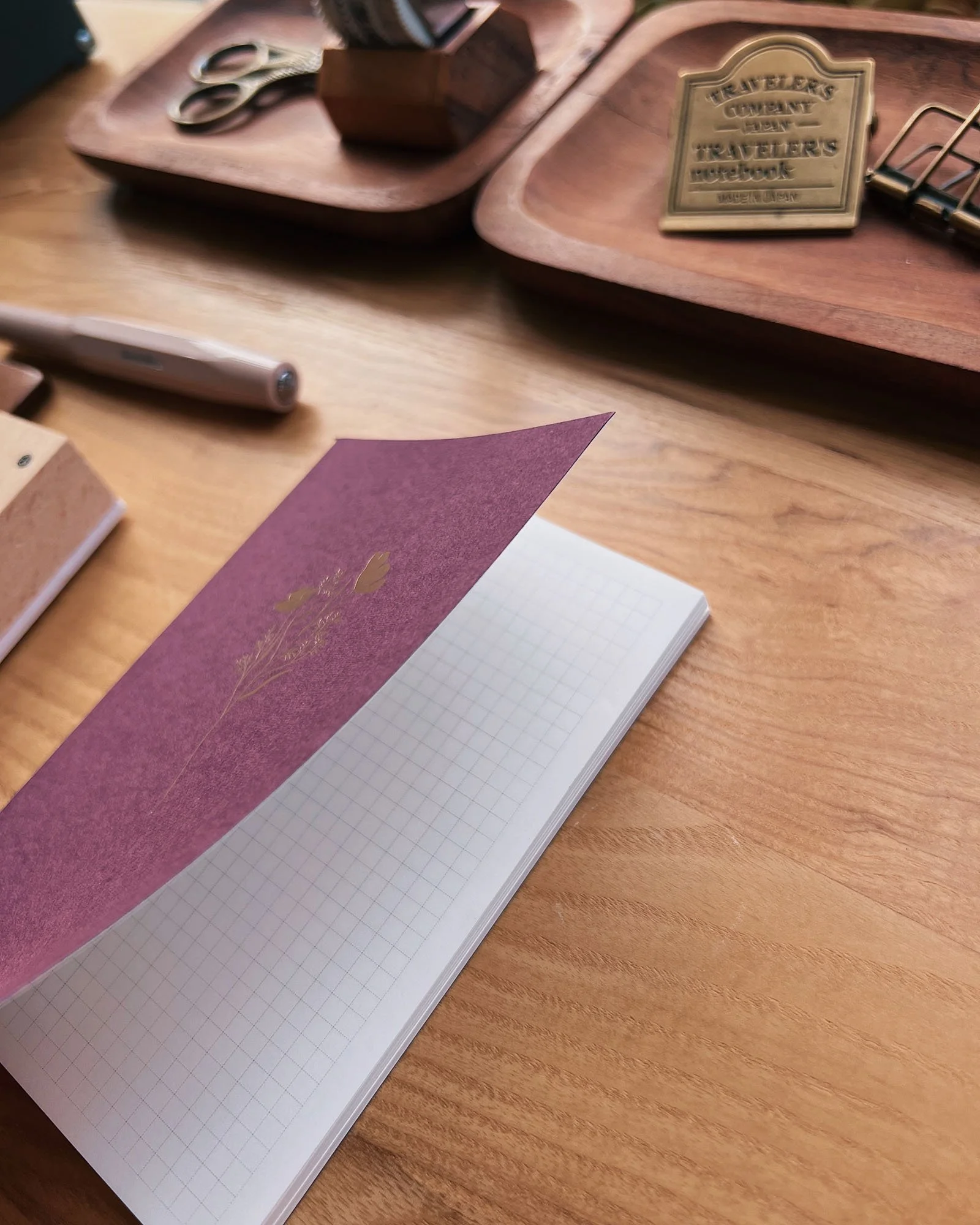 Floral Notebook (Standard Traveler's Notebook Size) — Sarica Studio