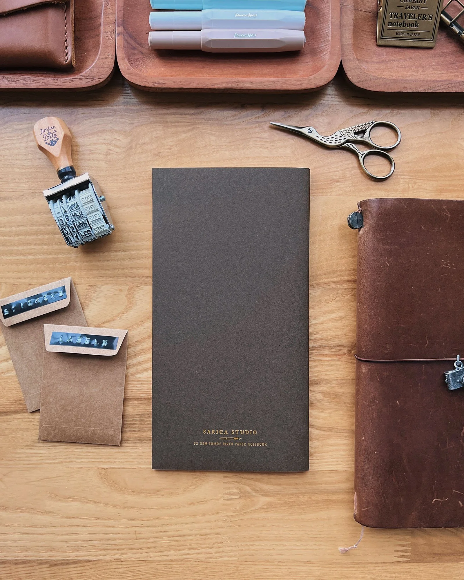Floral Notebook (Standard Traveler's Notebook Size) — Sarica Studio
