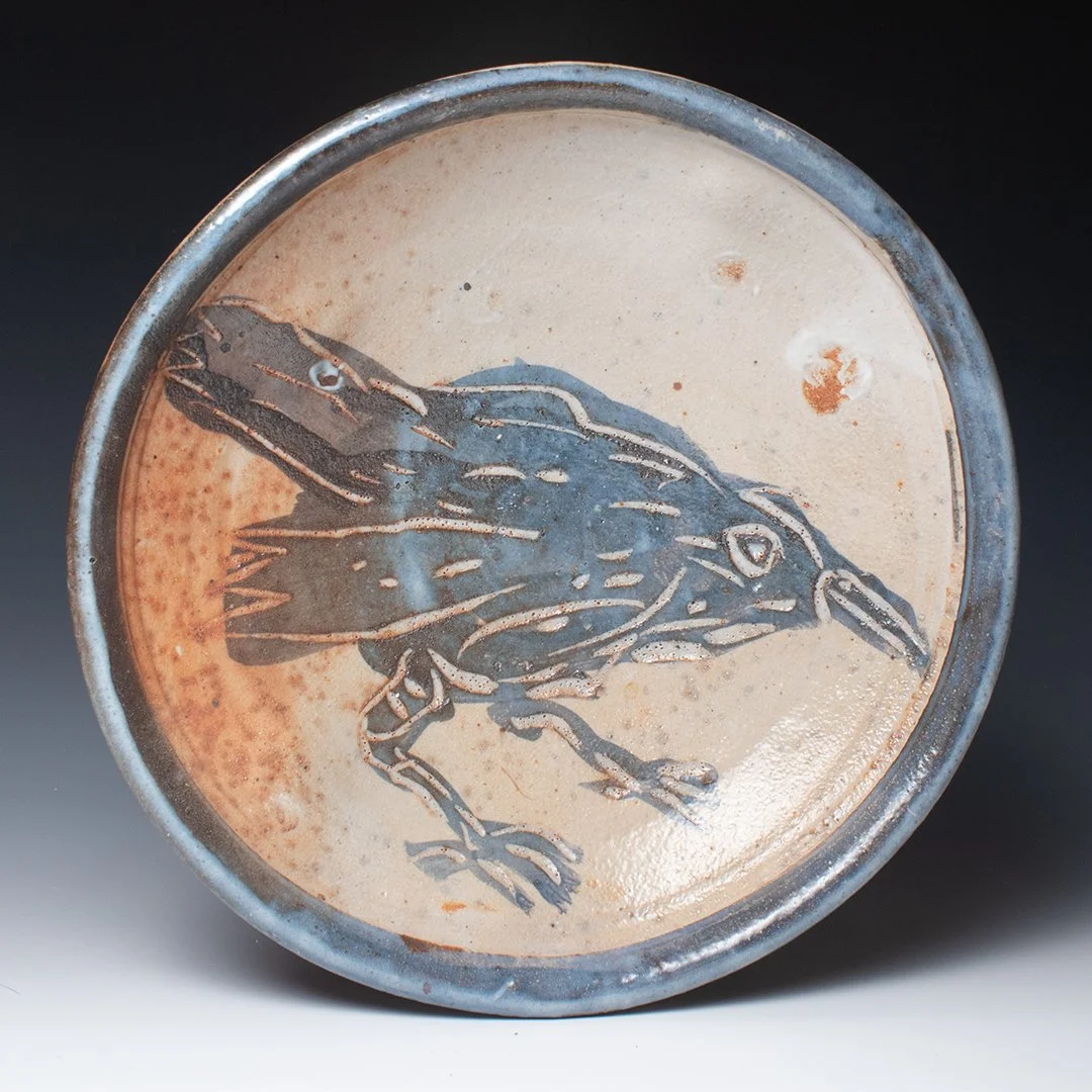 Ron Meyers, bowl, ceramic, slips, oxides, stains, glaze, red ...