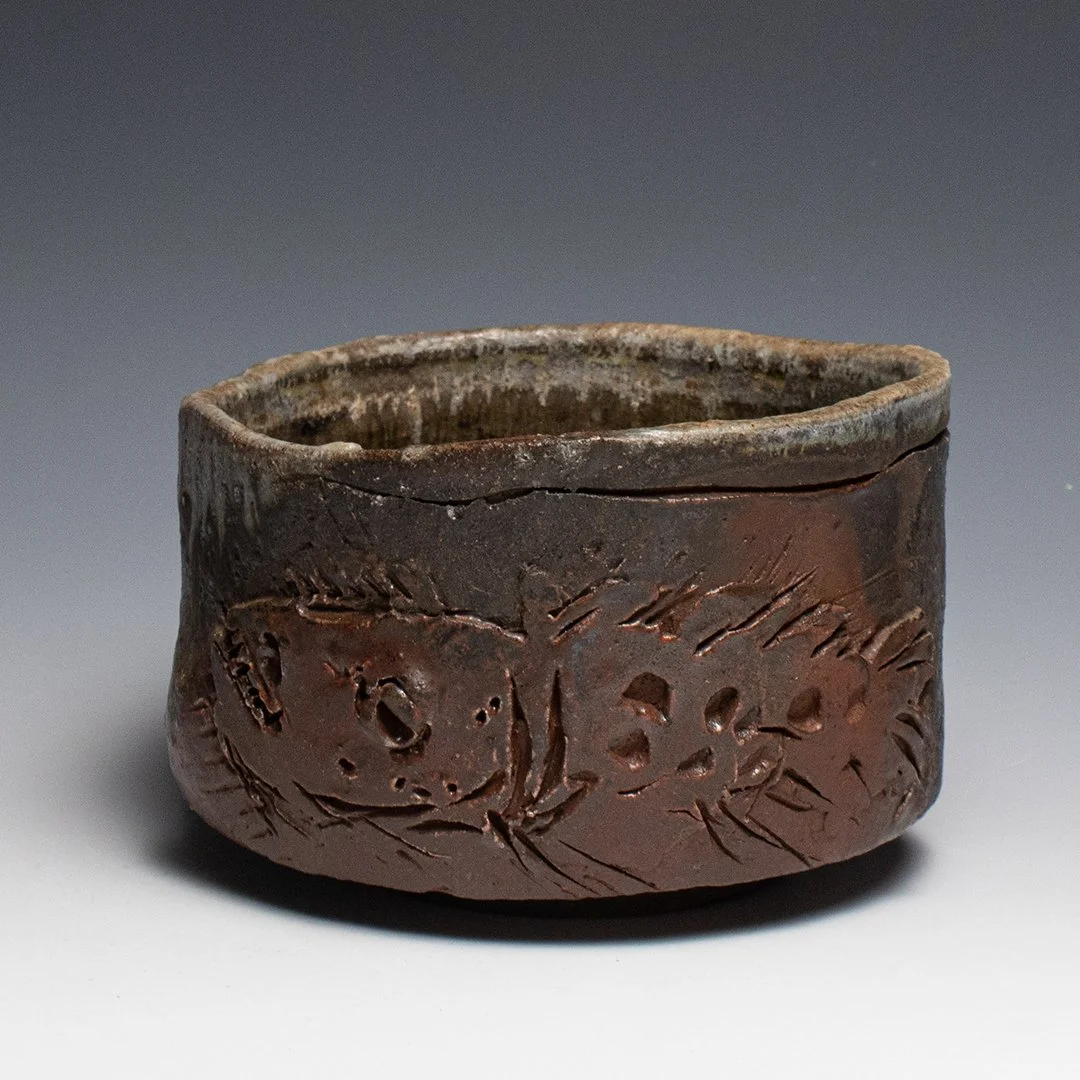 Ron Meyers, bowl, ceramic, slips, oxides, stains, glaze, red ...