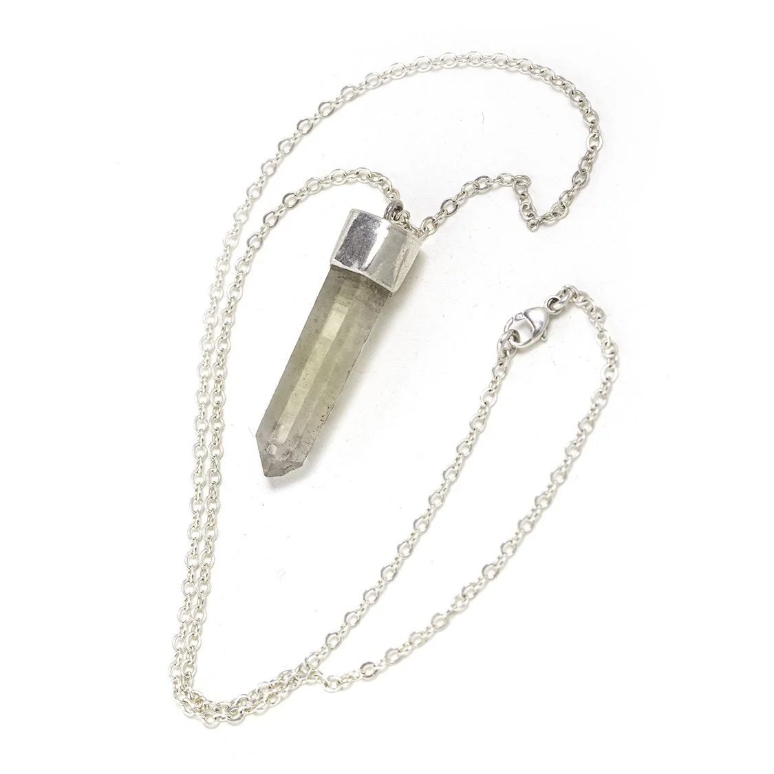 Petrified wood, epoxy resin, sterling silver, stalactite, stones ...