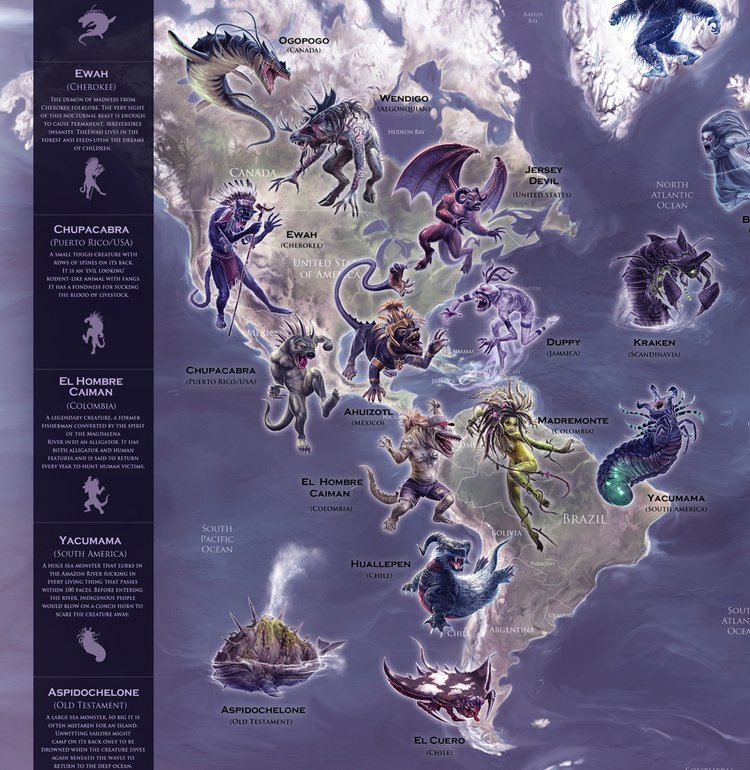 Map — Mythical Monsters