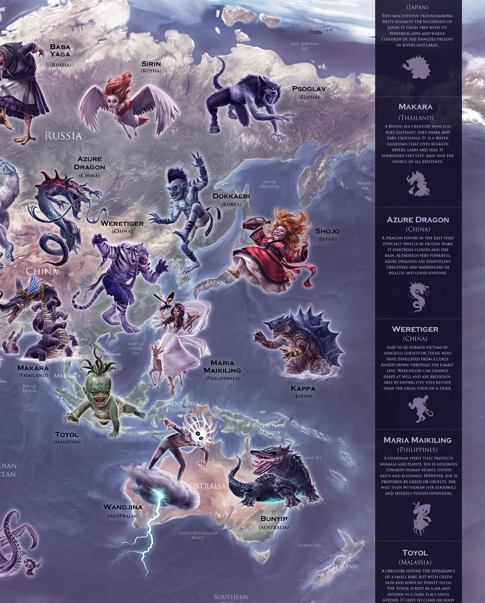 Map — Mythical Monsters