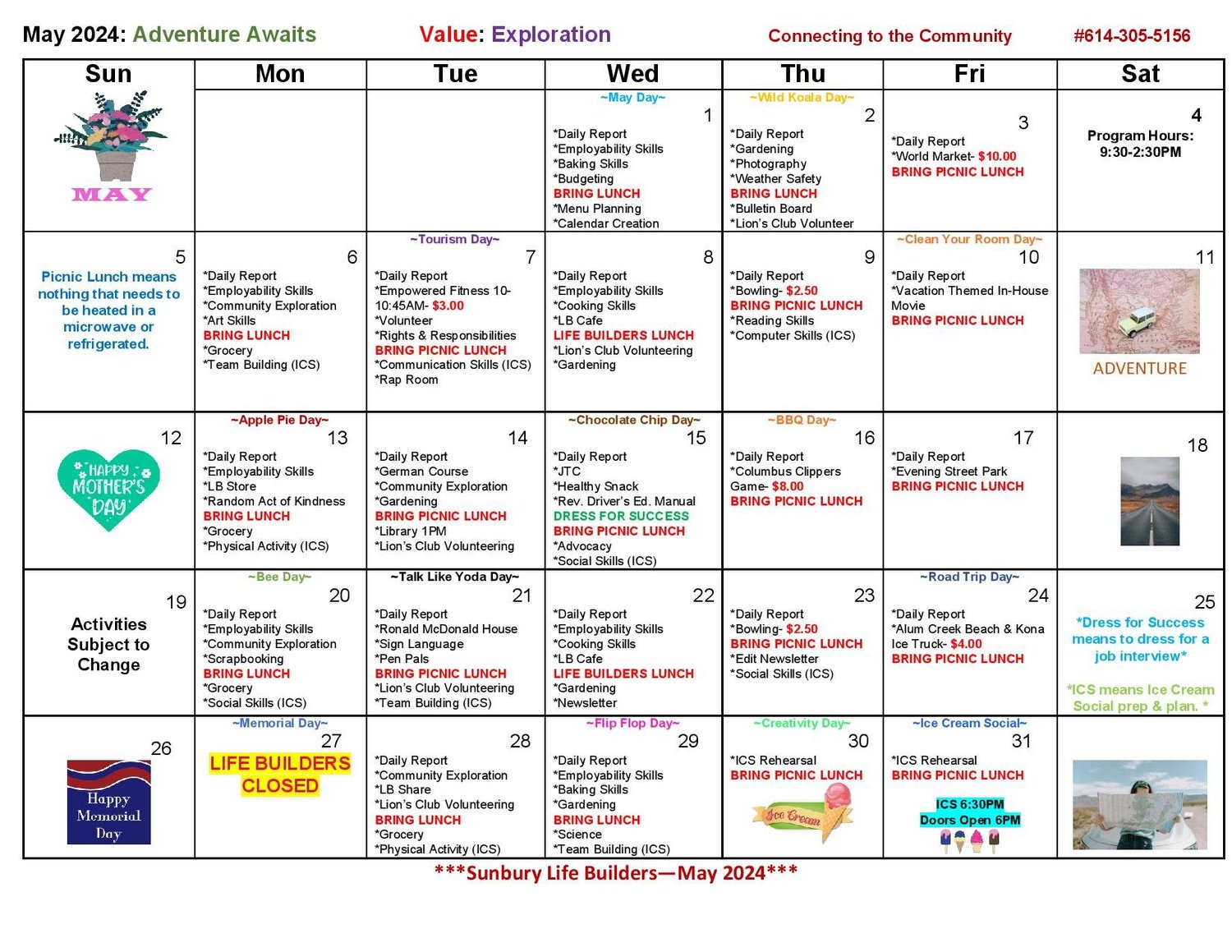 Calendar — Life Builders