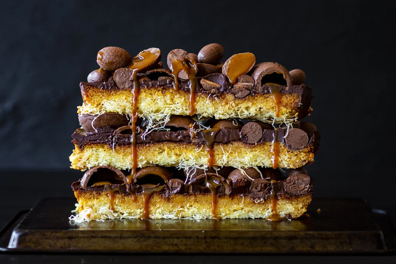Kataifi Caramel Slice — Antoniou Fillo Pastry