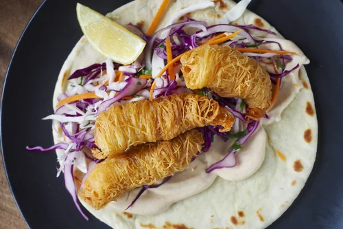Kataifi Prawn Gyros — Antoniou Fillo Pastry