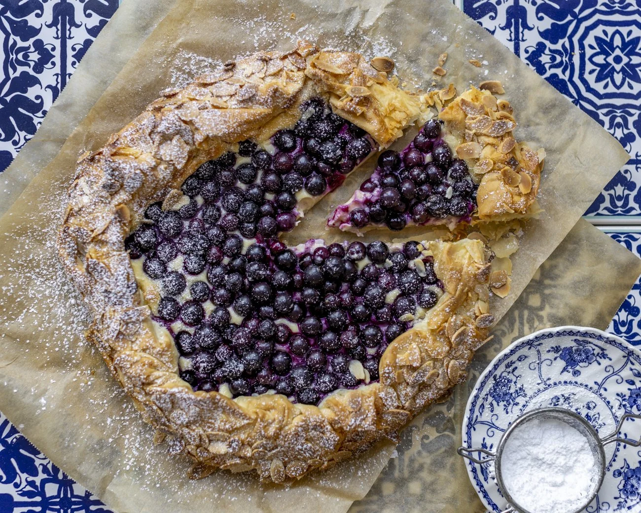Blueberry Cheesecake Fillo Galette — Antoniou Fillo Pastry