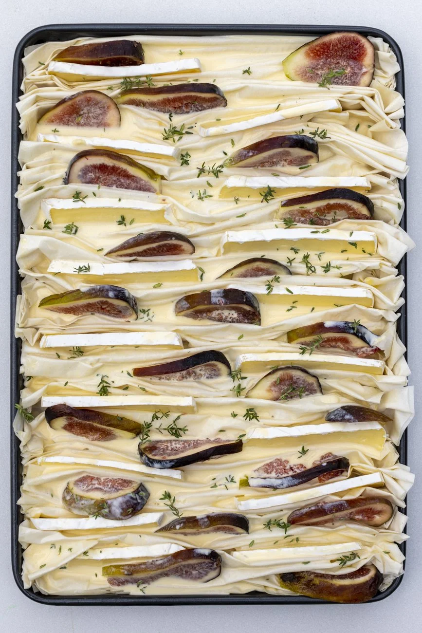 Fig and Brie Fillo Crinkle Pie - Filo Pastry recipe — Antoniou Fillo Pastry