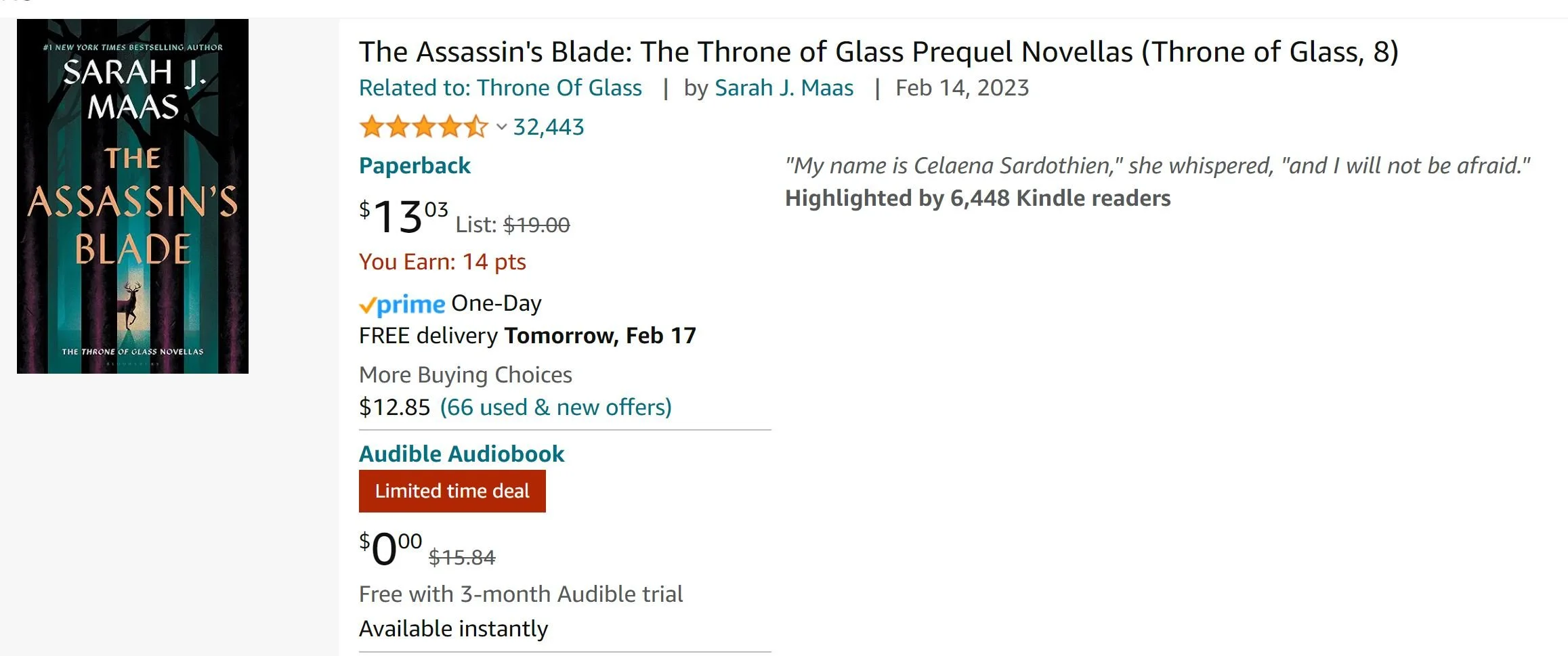 Book Review: The Assassin's Blade by Sarah J. Maas — Joe's Notes