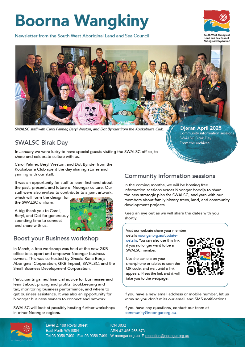 Djeran 2025 Newsletter — South West Aboriginal Land and Sea Council