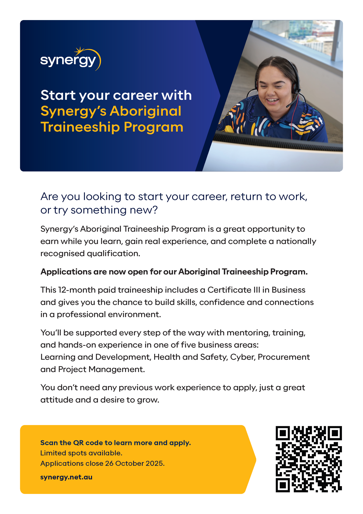 Synergy: Aboriginal Traineeship Program — South West Aboriginal Land ...