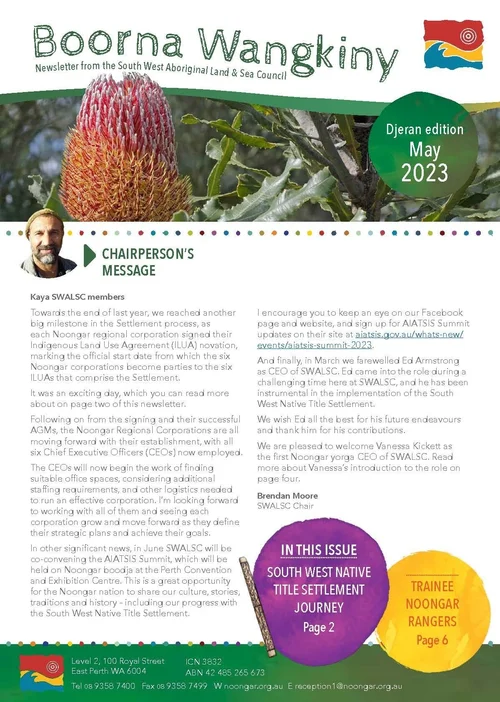 Djeran 2023 Newsletter — South West Aboriginal Land and Sea Council