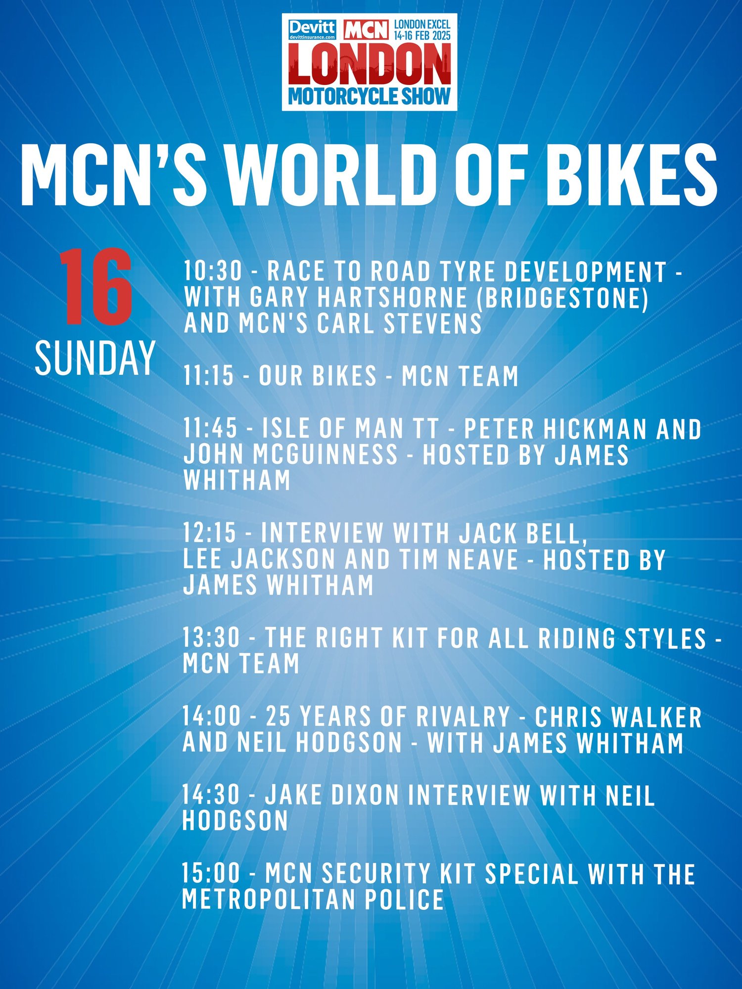 RiDE-Plan your visit to the Devitt Insurance MCN London Motorcycle Show