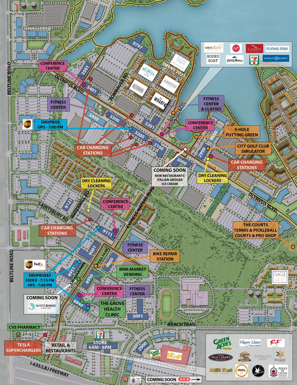 Master Plan — Cypress Waters: Office, Retail, Apartments and More