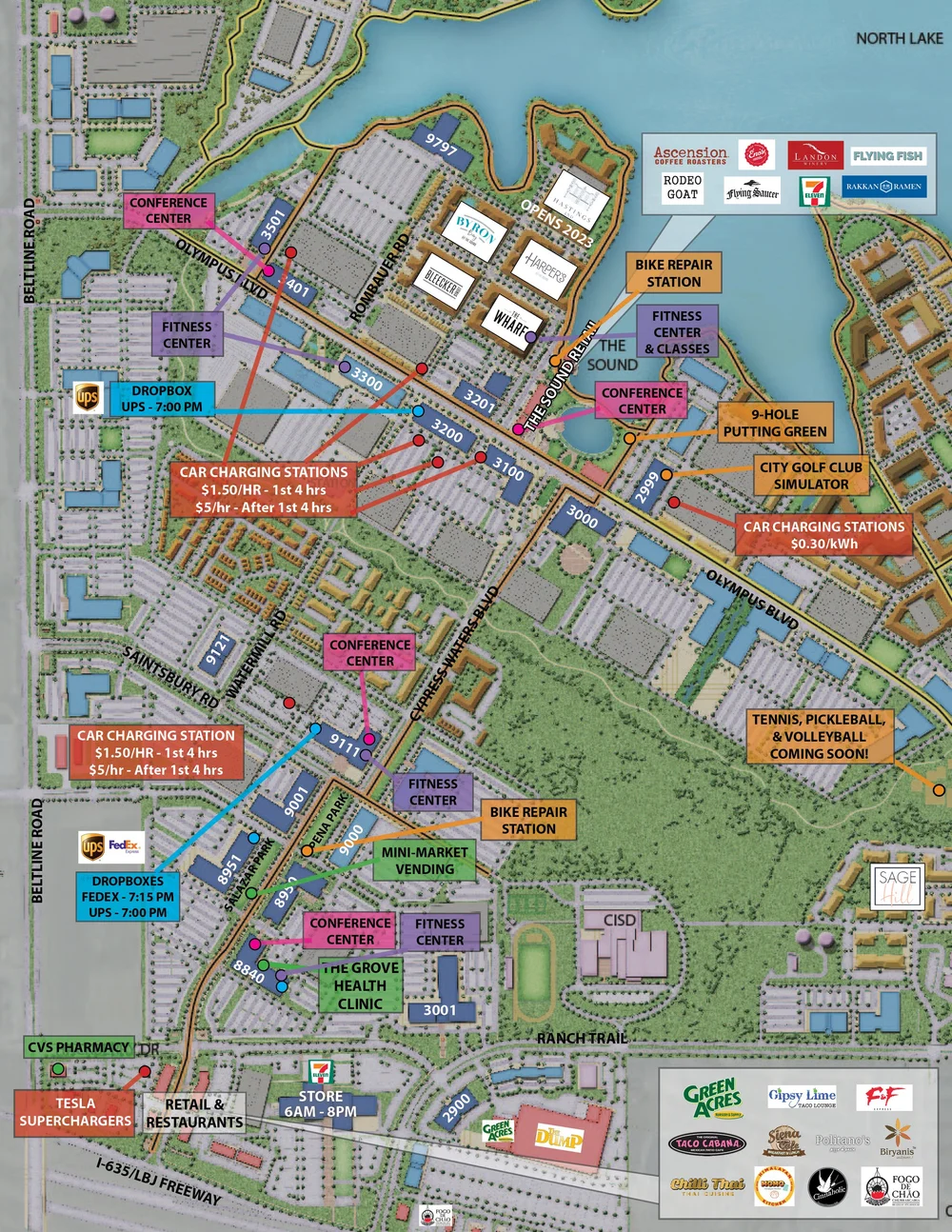 Master Plan — Cypress Waters: Office, Retail, Apartments and More