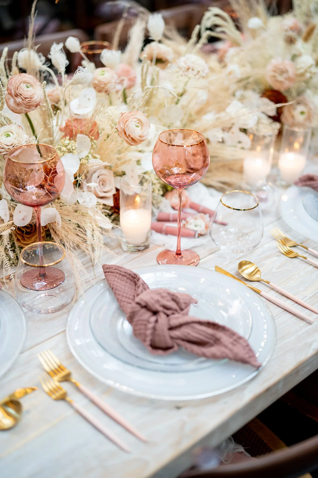 Pampas Grass Floral Arrangements with Dried & Bleached Botanicals ...
