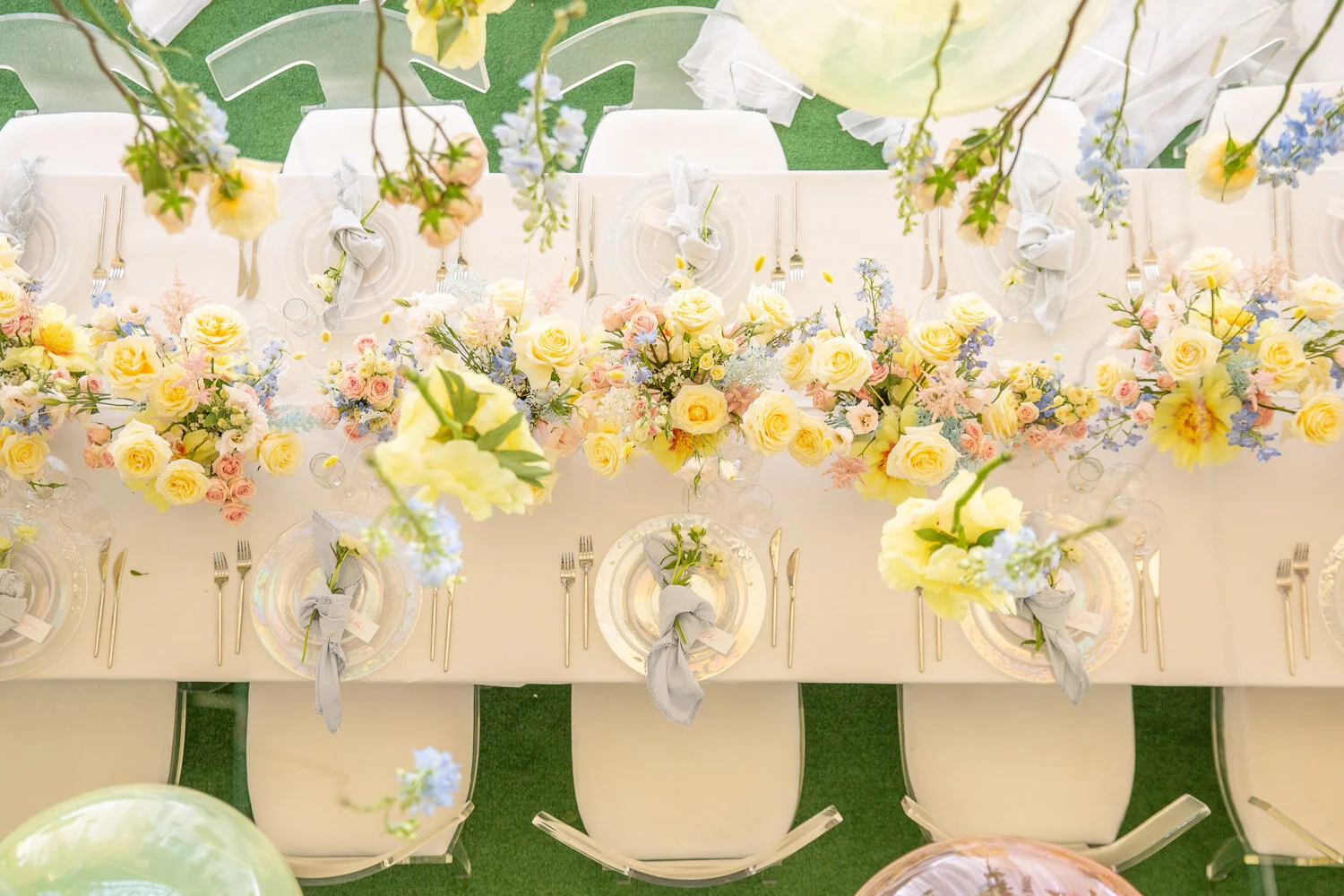 Pastel Yellow, Pink & Blue 1st Birthday Floral Inspiration — Eddie ...