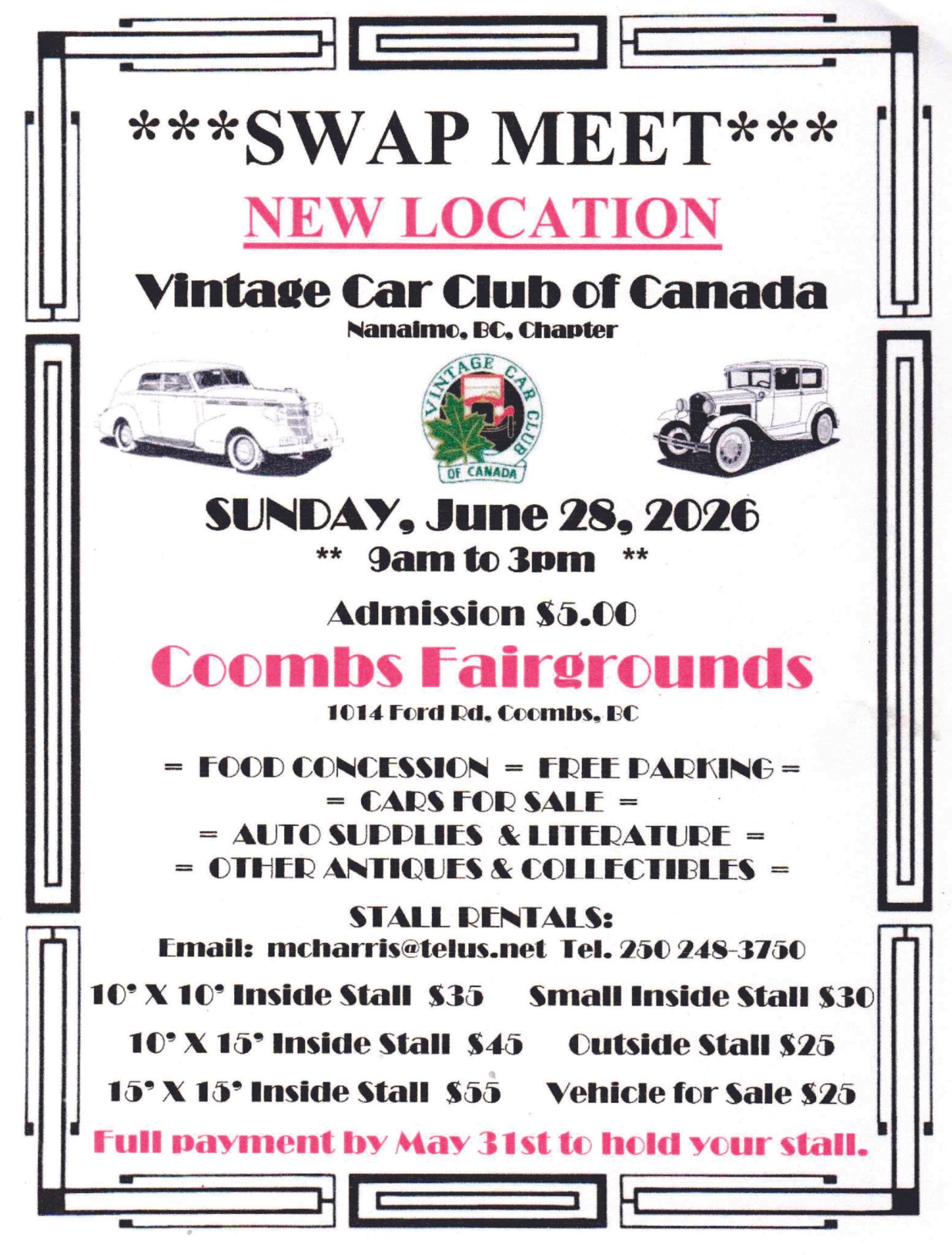 Show Calendar — Vancouver Island Hot Rods
