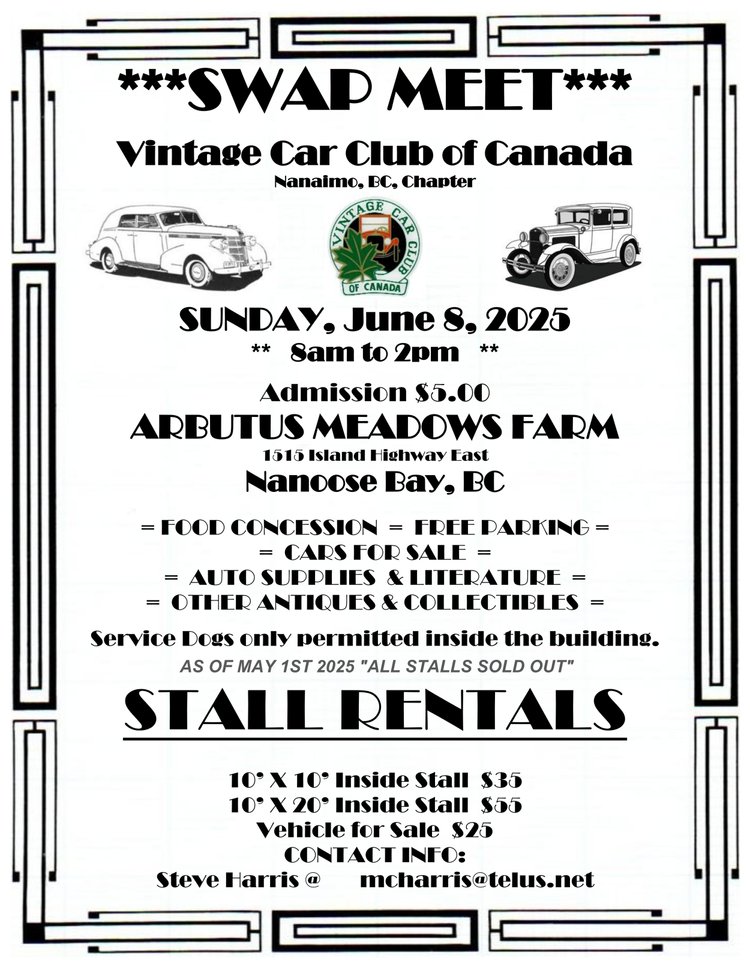 Show Calendar — Vancouver Island Hot Rods
