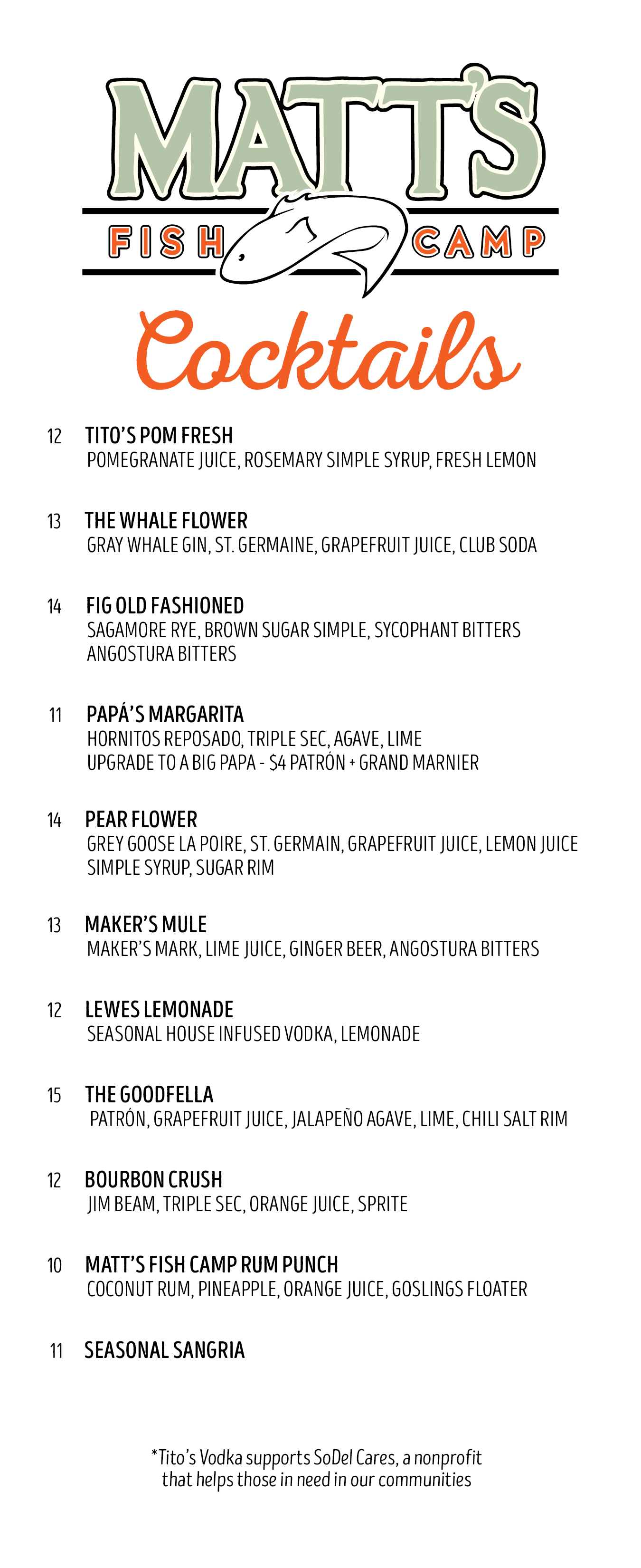 See Our Menu | Lewes Seafood Restaurant | Matt's Fish Camp