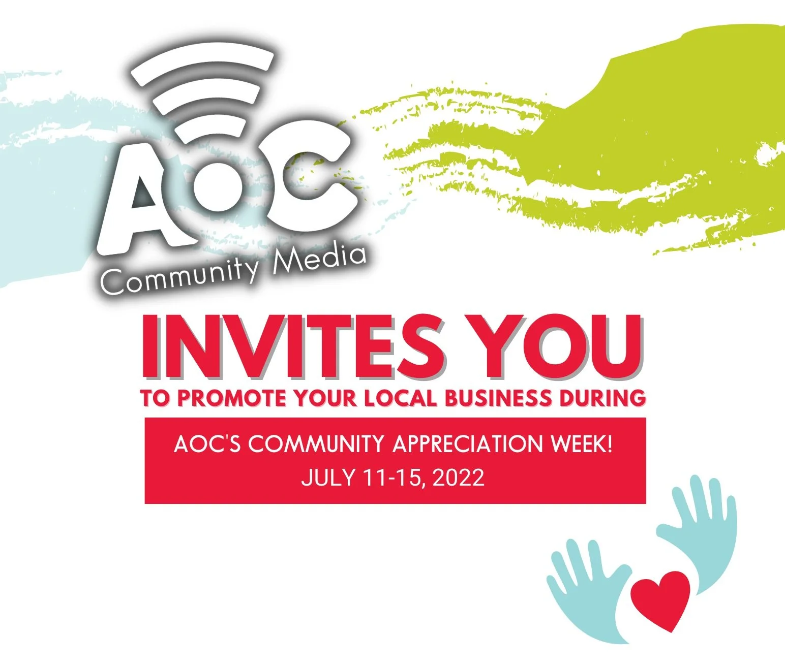 Partner Request: Community Appreciation Week — AOC Community Media