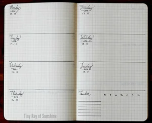 Layout Idea: Weekly layouts — Tiny Ray of Sunshine
