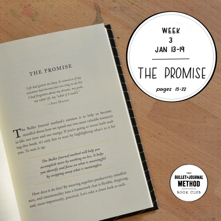 Week 3: The Promise (The Bullet Journal Method Book Club) — Tiny Ray of ...