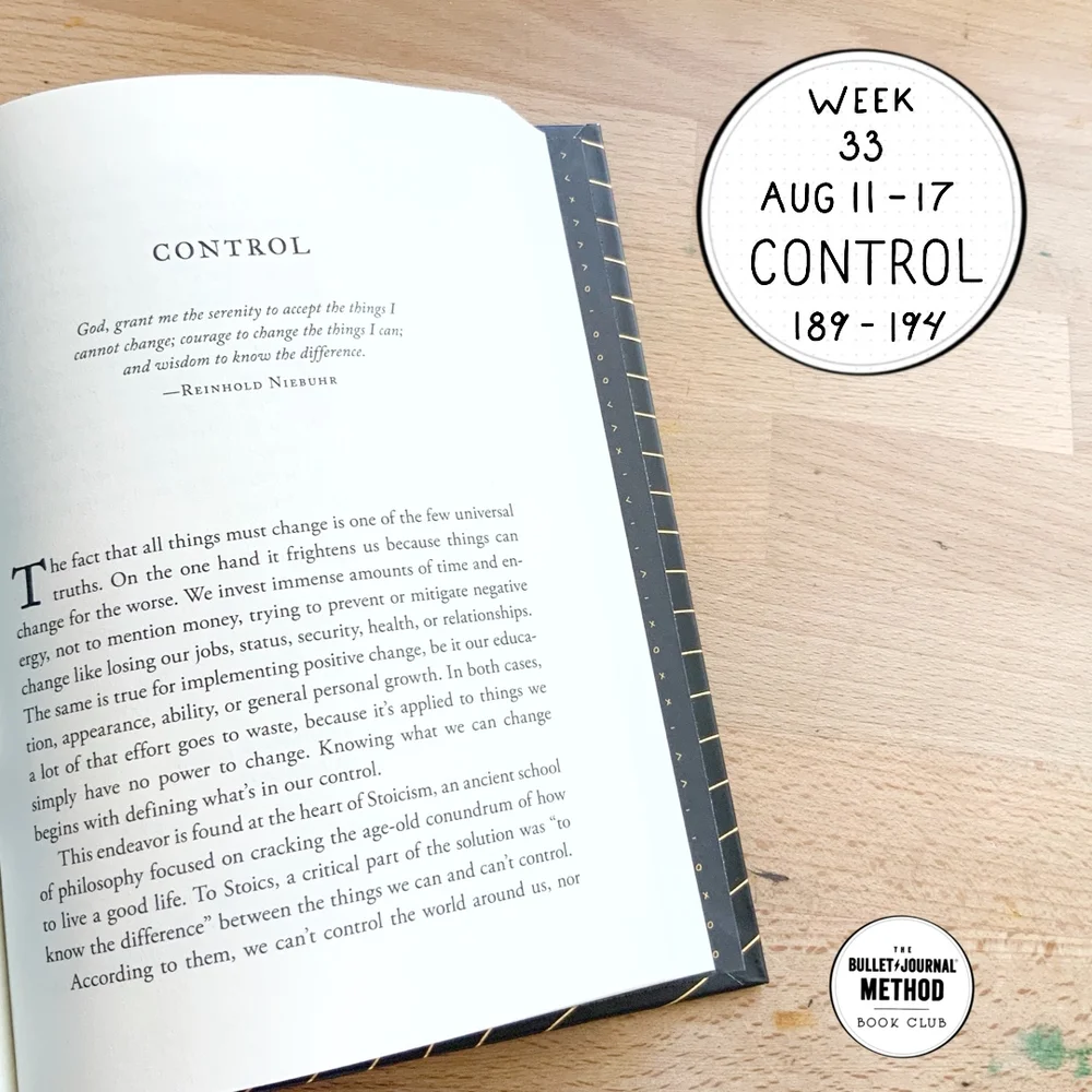 Week 33: Control (The Bullet Journal Method Book Club) — Tiny Ray of ...